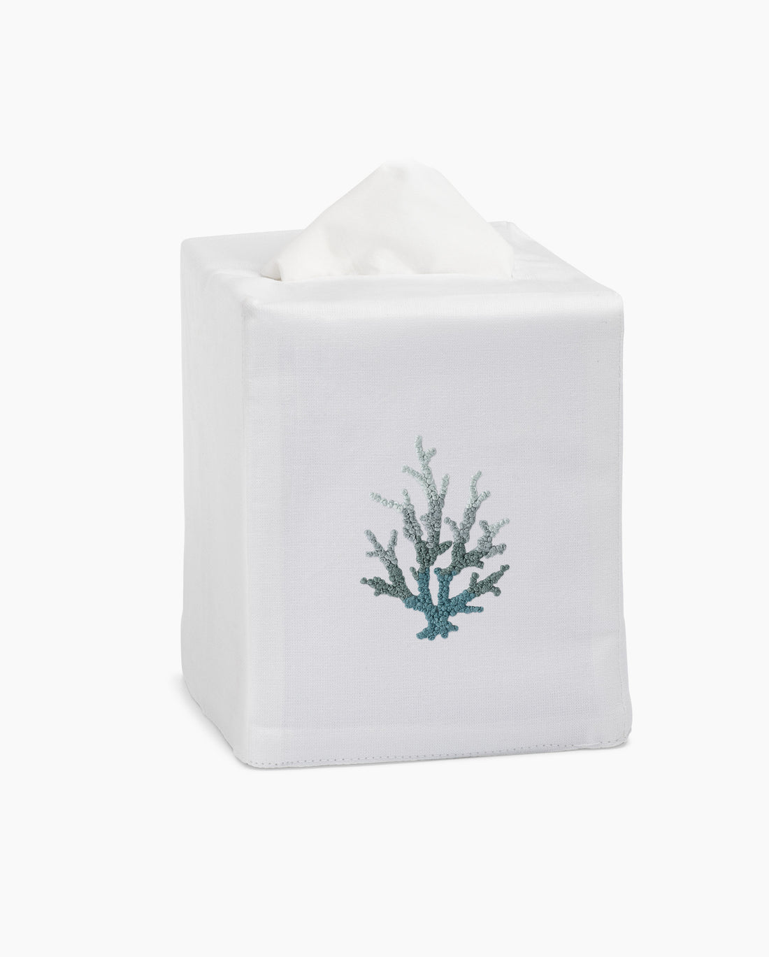 Coral Knot Blue Tissue Box Cover – Henry Handwork